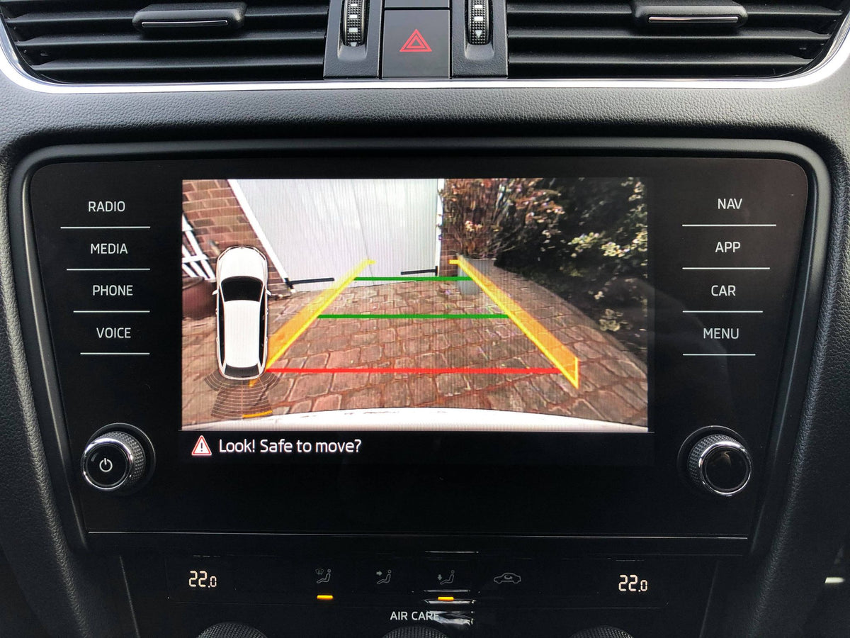 Skoda MQB Highline Reverse camera – East Yorkshire Retrofit Solutions Ltd